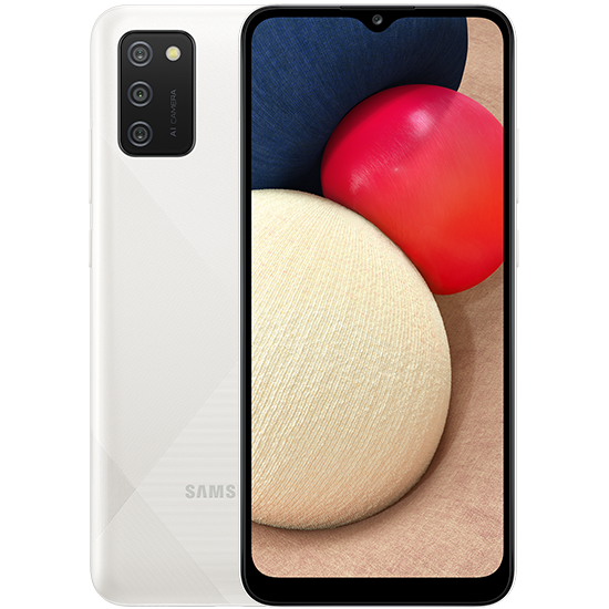 Samsung Galaxy A02s (A025G), 3GB/32GB Dual SIM White | MPSTORE.RO
